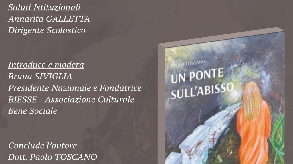 ReggioTV - Paolo Toscano presenta "Un ponte sull'abisso" al Piria ...